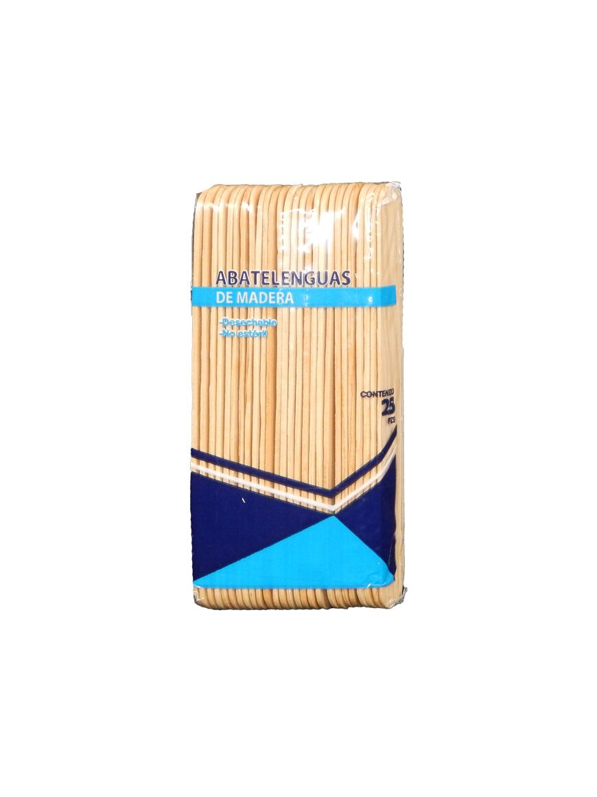 ABATELENGUAS DE MADERA 500 PZAS 20 C/25 BOLSITAS. – MEDICA GL